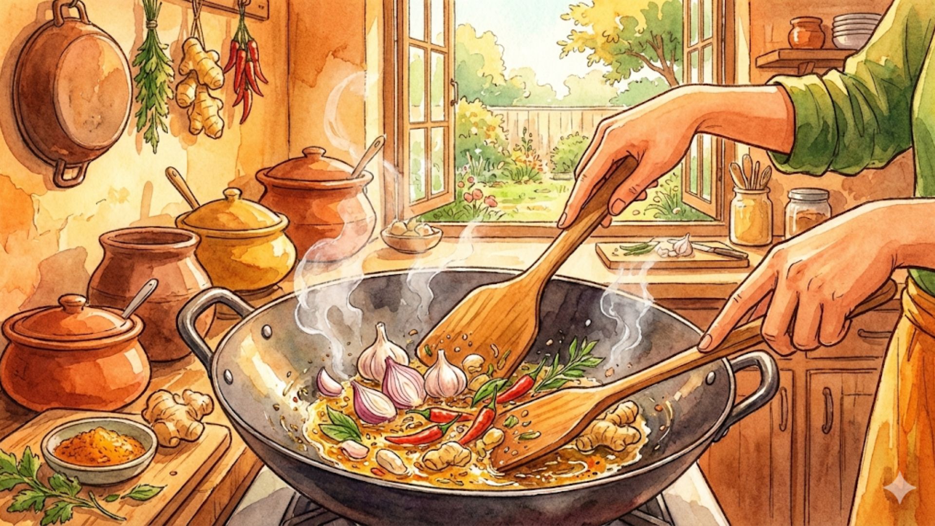 Teknik Menumis Masakan Anti Gosong - Bamboe Indonesia