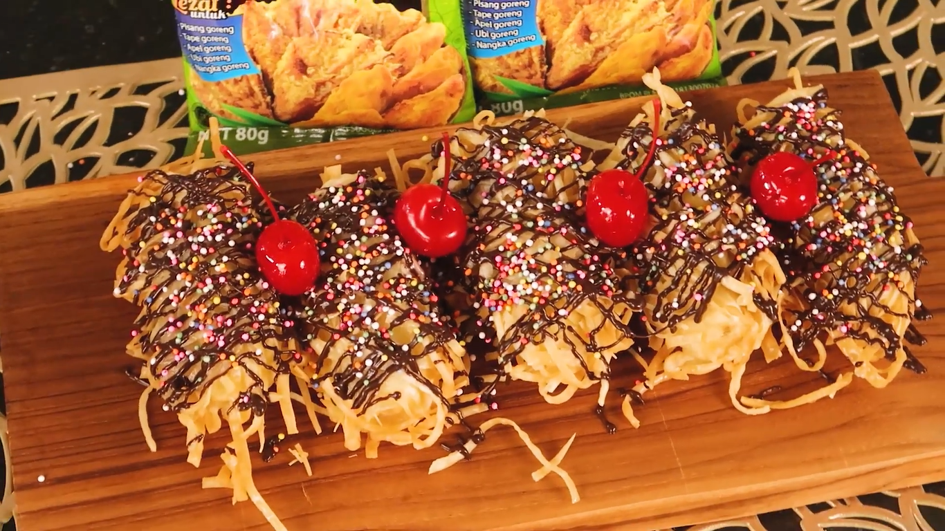 Resep Pisang Rambut Coklat Enak Terbaik dari Bamboe Indonesia