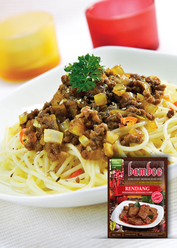 Resep Spaghetti Saus Rendang Enak Terbaik dari Bamboe Indonesia